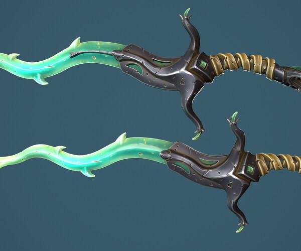 ArtStation - Fantasy snake weapons collection | Game Assets