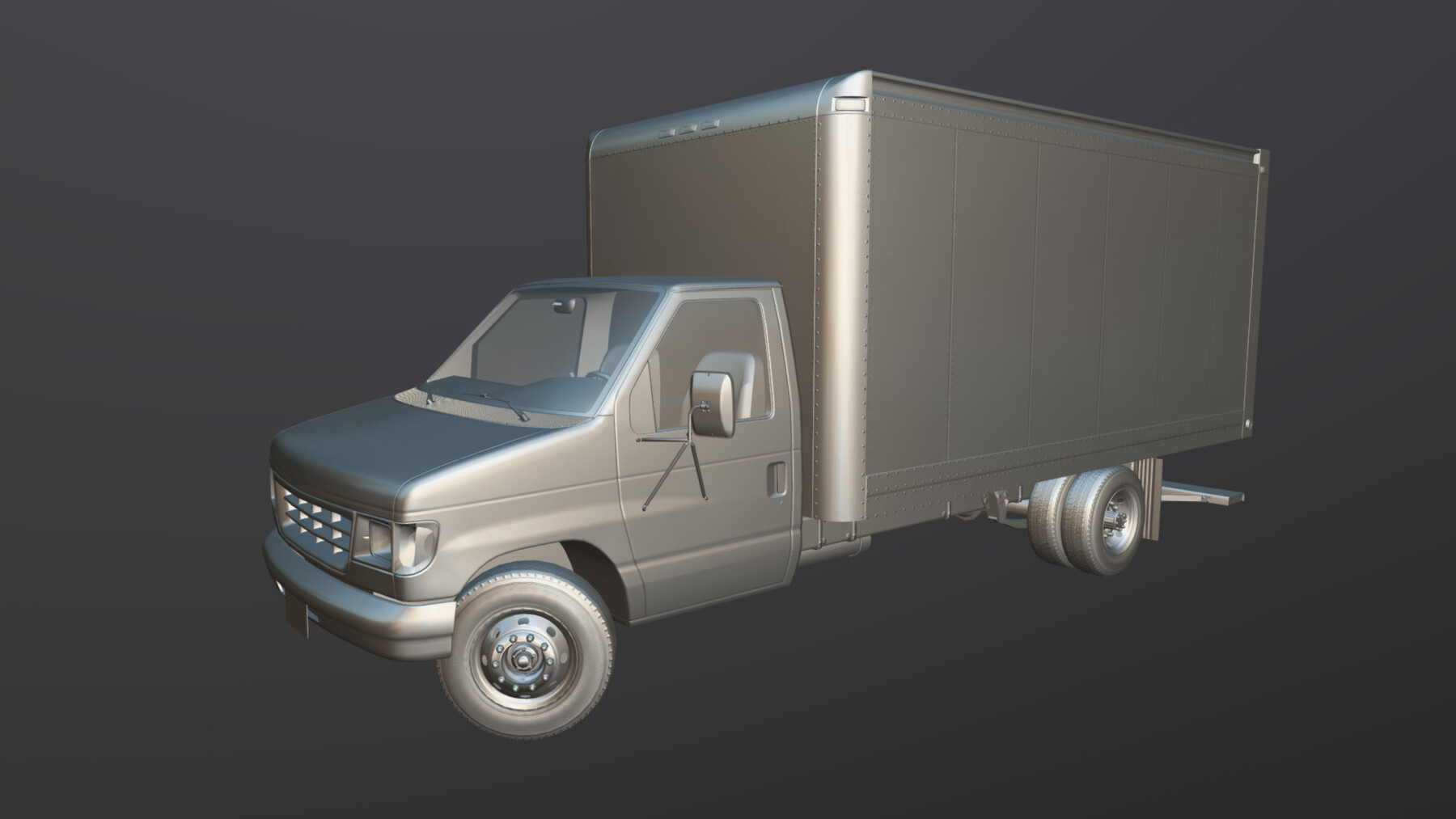 ArtStation - Industrial van box truck | Game Assets