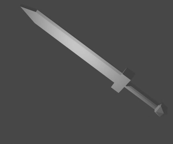 ArtStation - Low_poly_Sword | Game Assets