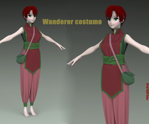 ArtStation - Wanderer's outfit | Resources