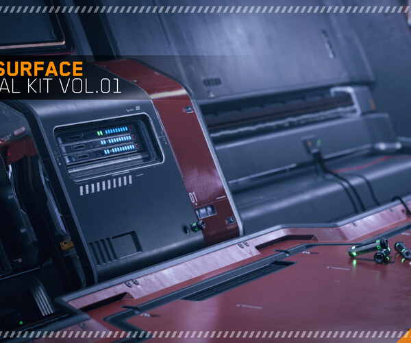 ArtStation - Hard Surface Material Kit vol.01 | Game Assets