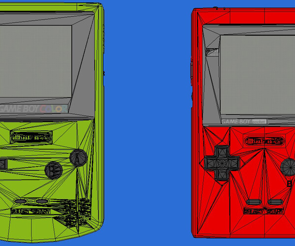ArtStation - Game Boy Color And Pocket | Resources