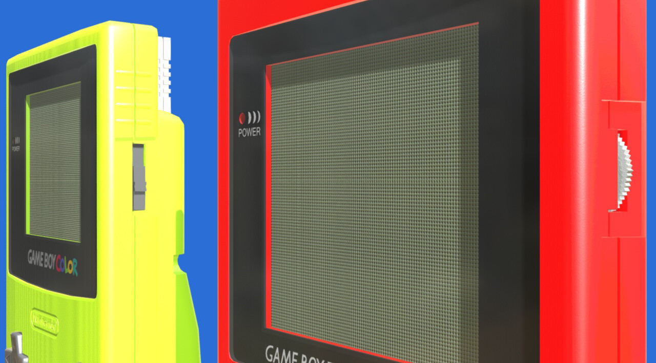 ArtStation - Game Boy Color And Pocket | Resources