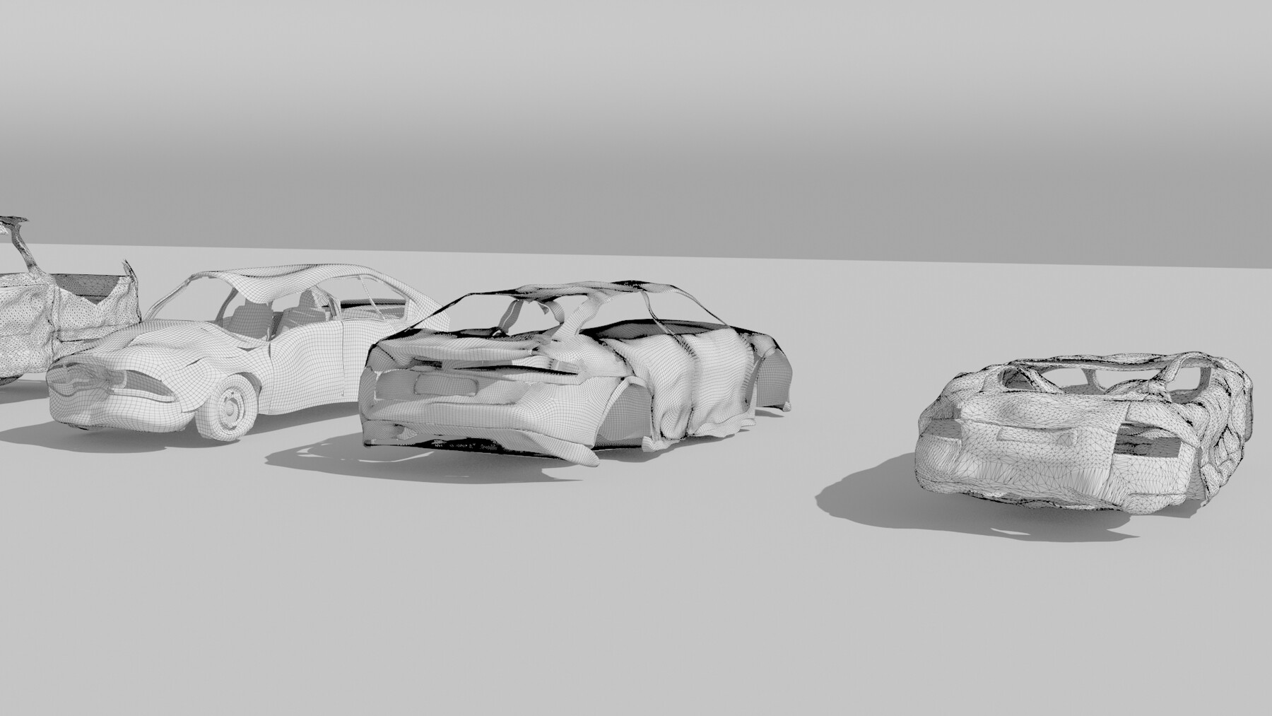 ArtStation - Destroyed Cars Vol 1 wrecked car vehicle burnt war rusty ...