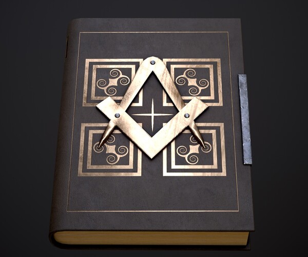 ArtStation - Book with the sign of the Freemason in four versions ...