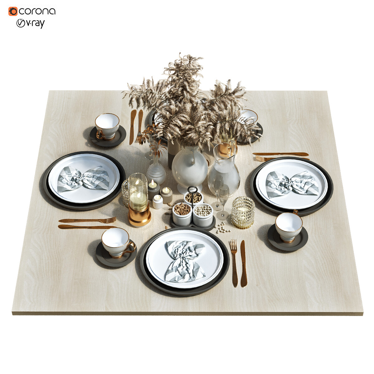 ArtStation - table setting collection vol.02 | Resources