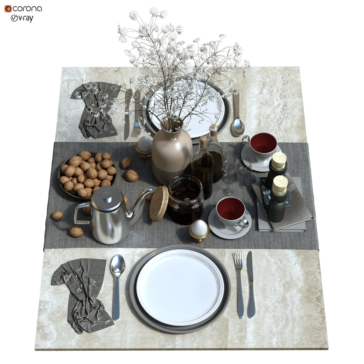 ArtStation - table setting collection vol.02 | Resources