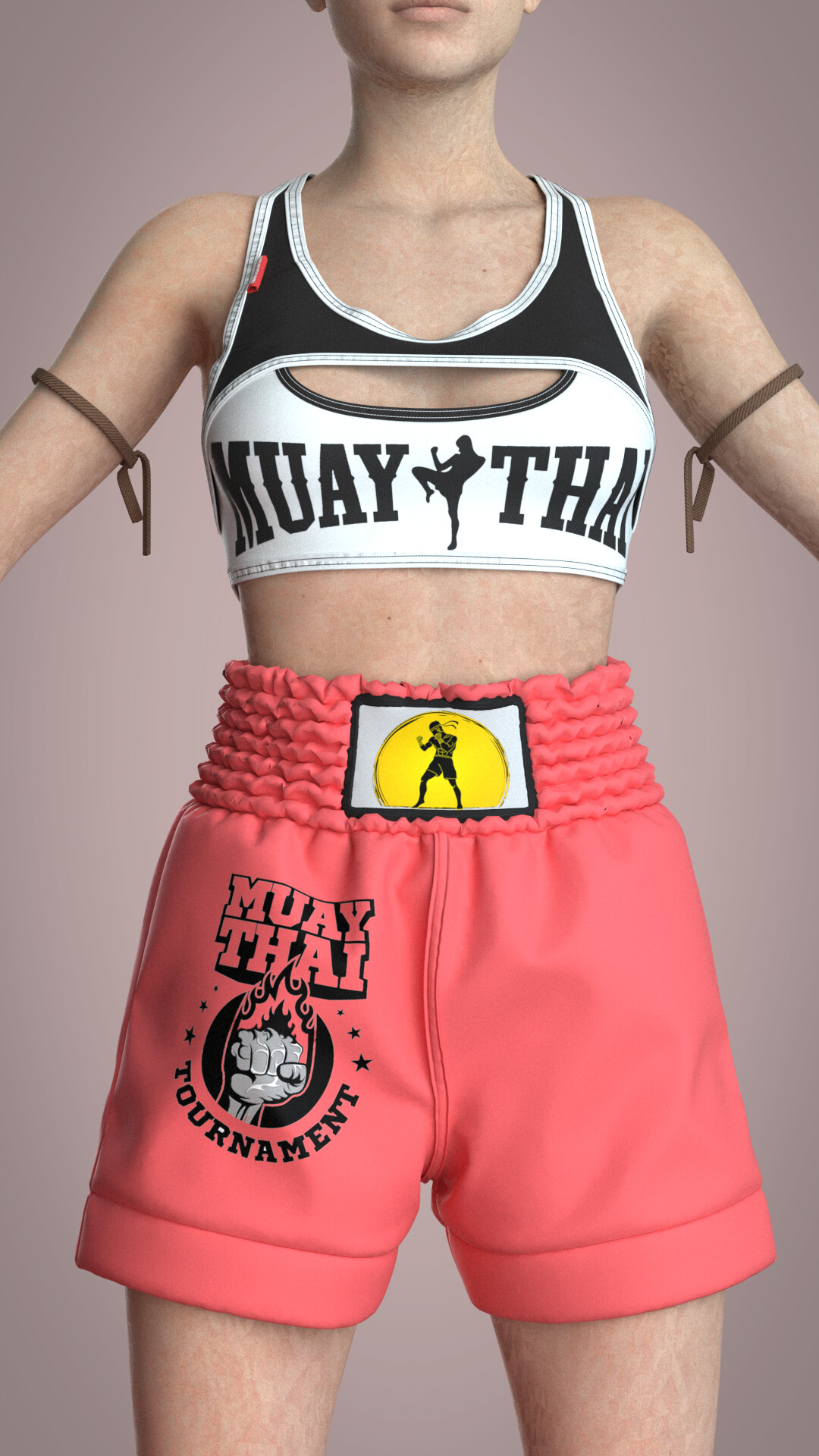 ArtStation - Muay Thai Women Outfit | Game Assets
