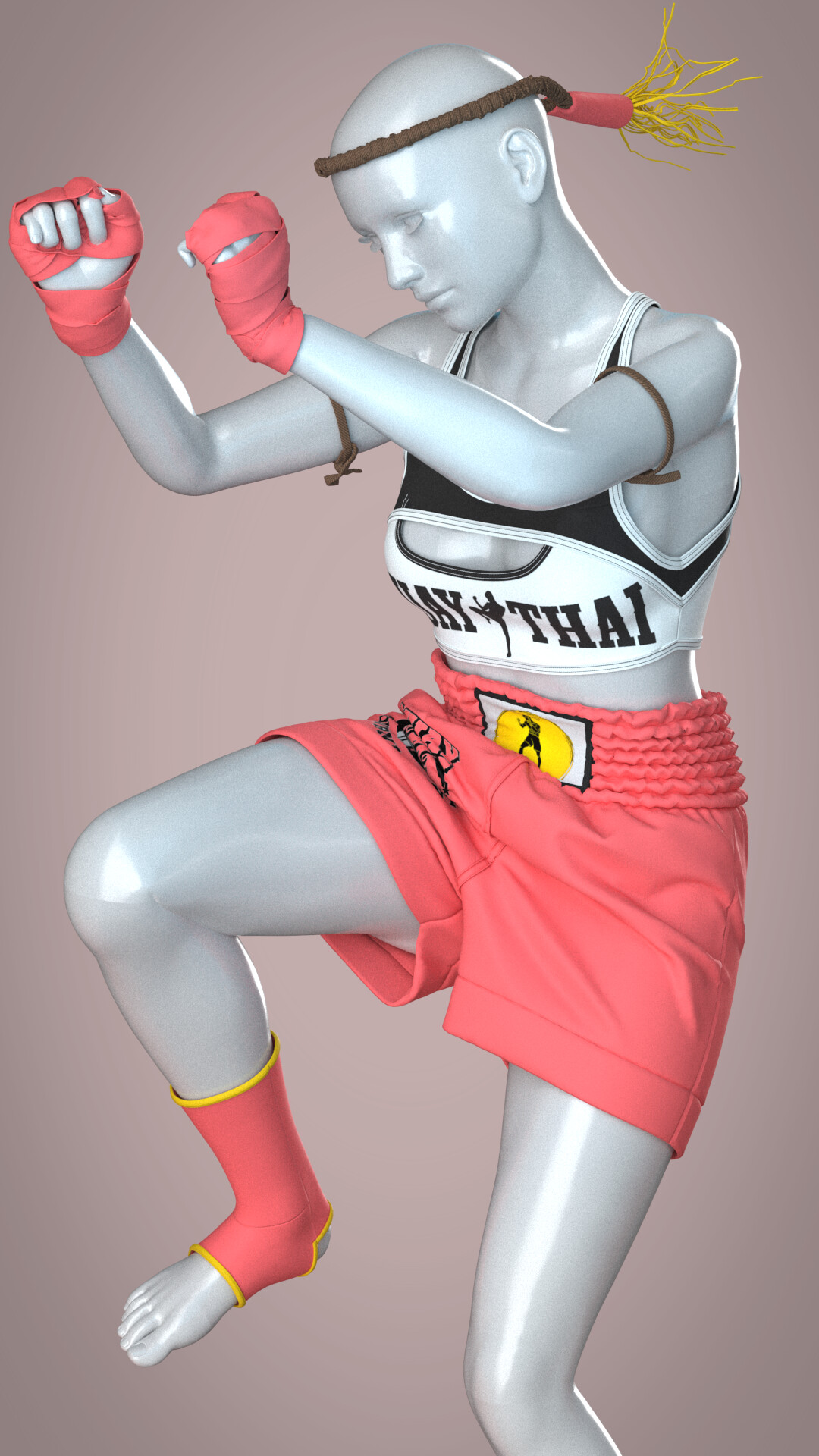 ArtStation - Muay Thai Women Outfit | Game Assets