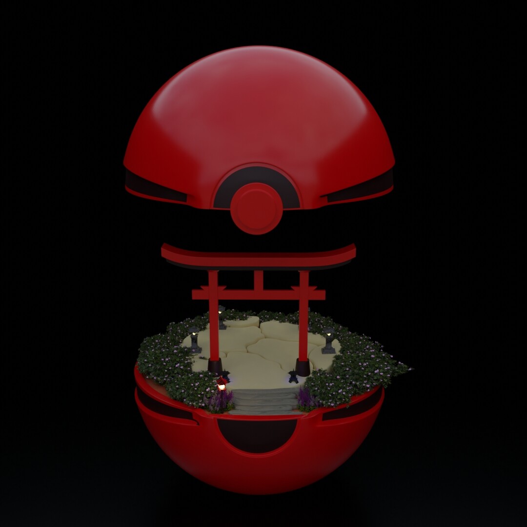 ArtStation - Japan Pokeball | Resources