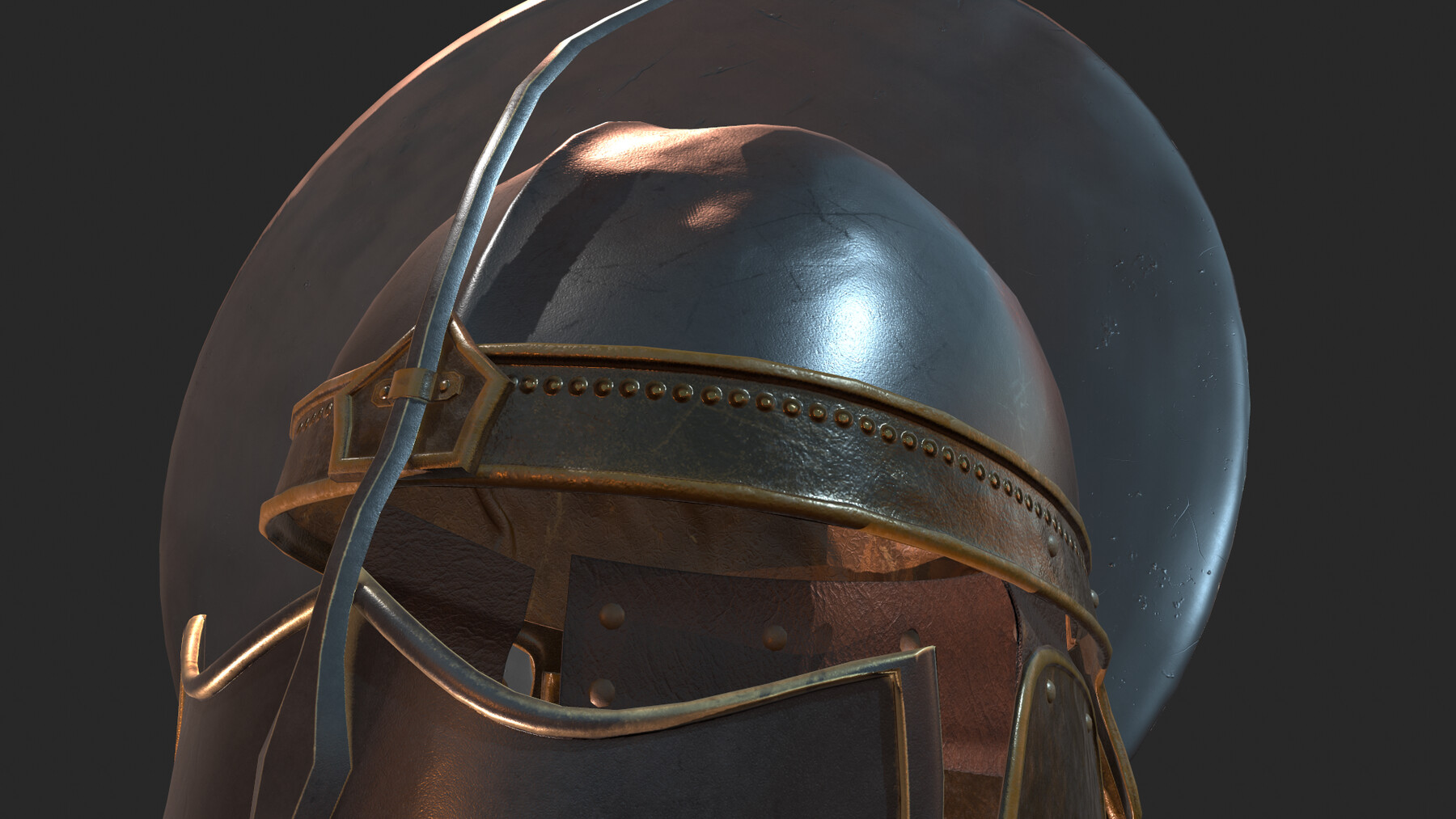 ArtStation - Insullied medieval helmet and shield | Game Assets