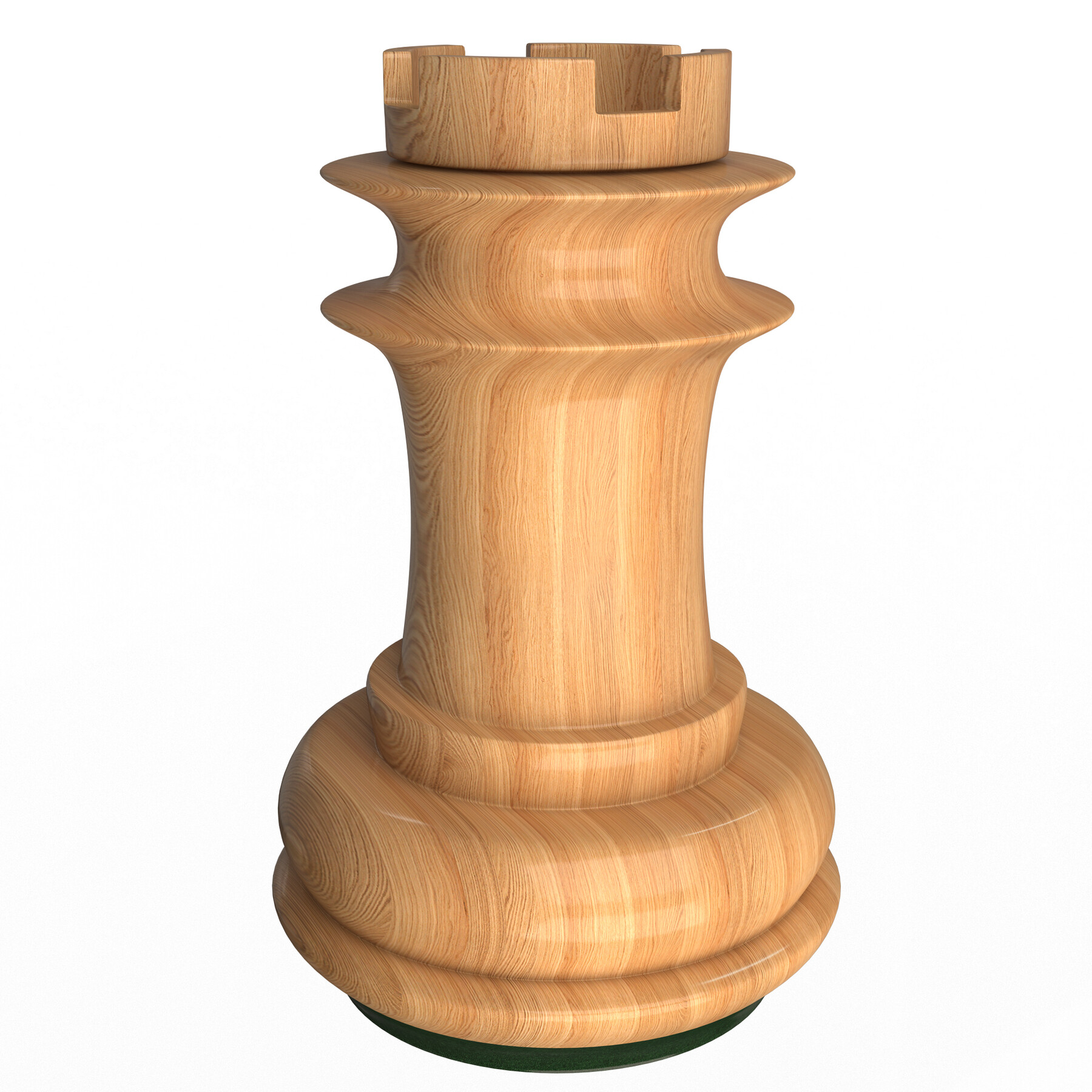 ArtStation - 3D Wooden Chess Rook | Resources