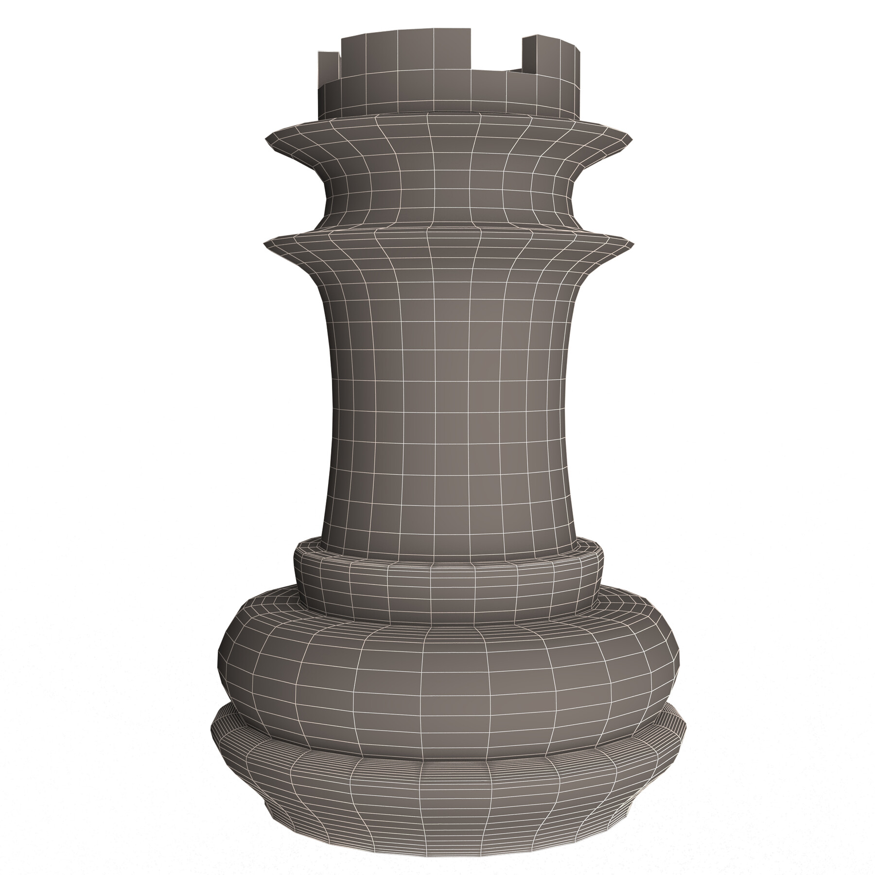 ArtStation - 3D Wooden Chess Rook | Resources