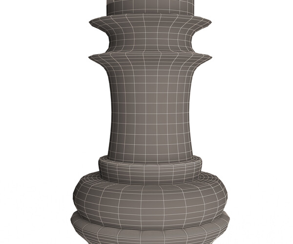 ArtStation - 3D Wooden Chess Rook | Resources