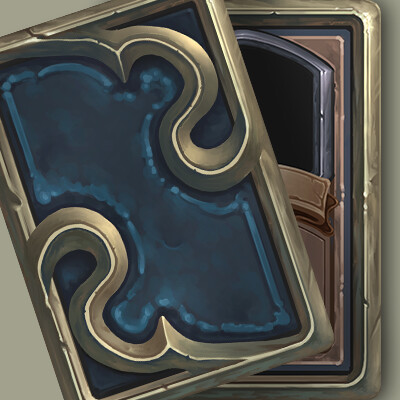 ArtStation - Blue Card Template | Game Assets