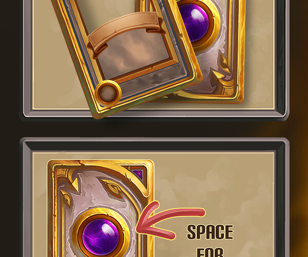 ArtStation - Gem Card Template | Game Assets