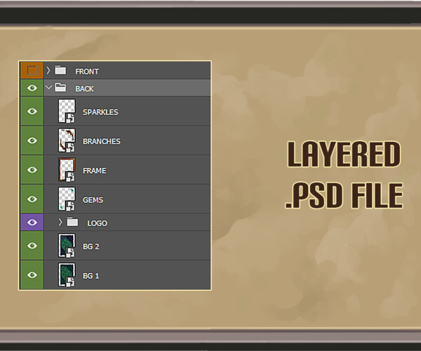 ArtStation - Nature Card Template | Game Assets