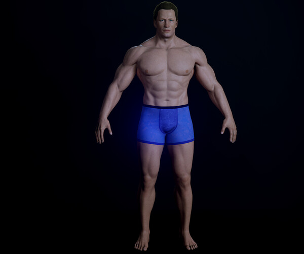 ArtStation - Bodybuilder 01 | Game Assets