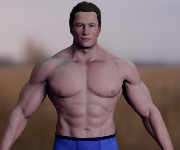 ArtStation - Bodybuilder 01 | Game Assets