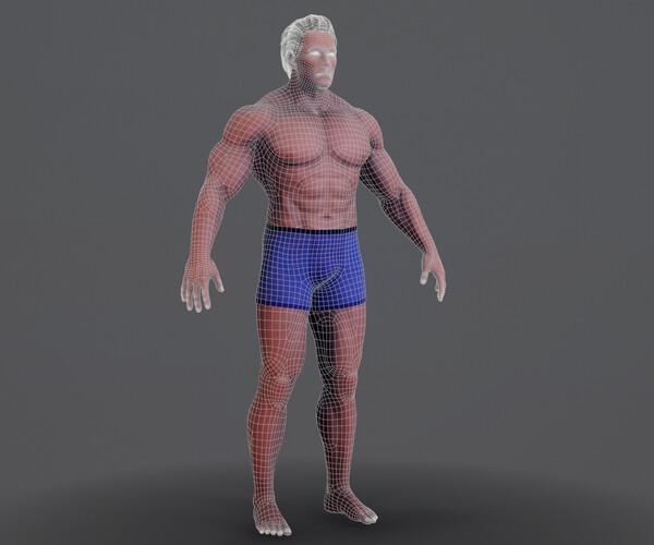 ArtStation - Bodybuilder 01 | Game Assets