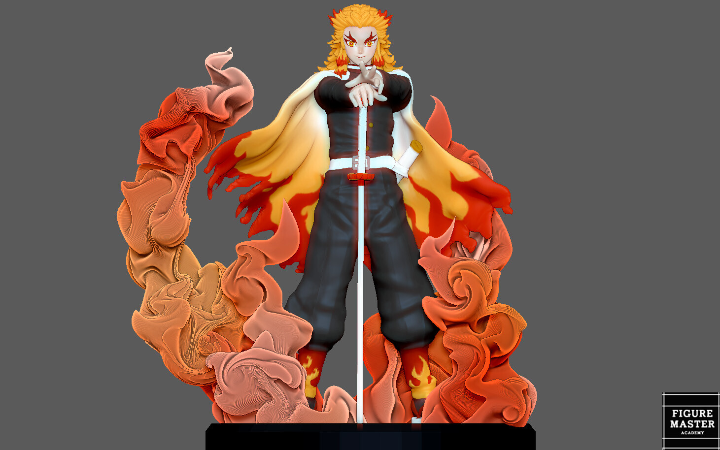 ArtStation - RENGOKU 2 KIMETSU NO YAIBA ANIME STATUE CHARACTER 3D print ...