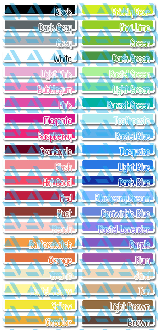 ArtStation - Color Palette 7 for Clip Studio Paint and Ex | Artworks