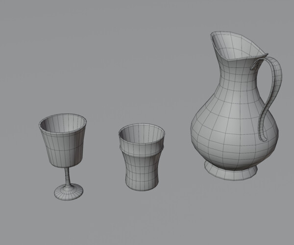 ArtStation - Medieval Tableware | Game Assets