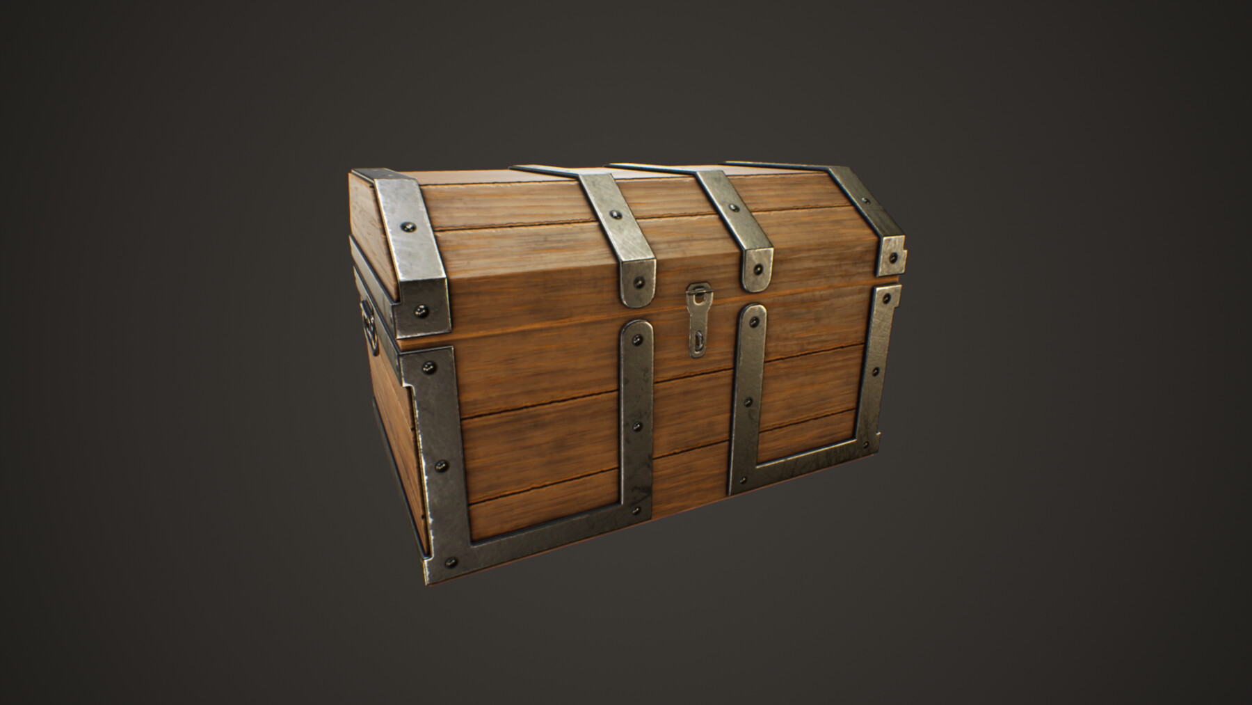 ArtStation - Medieval Treasure Chest - Wooden Chest II | Game Assets