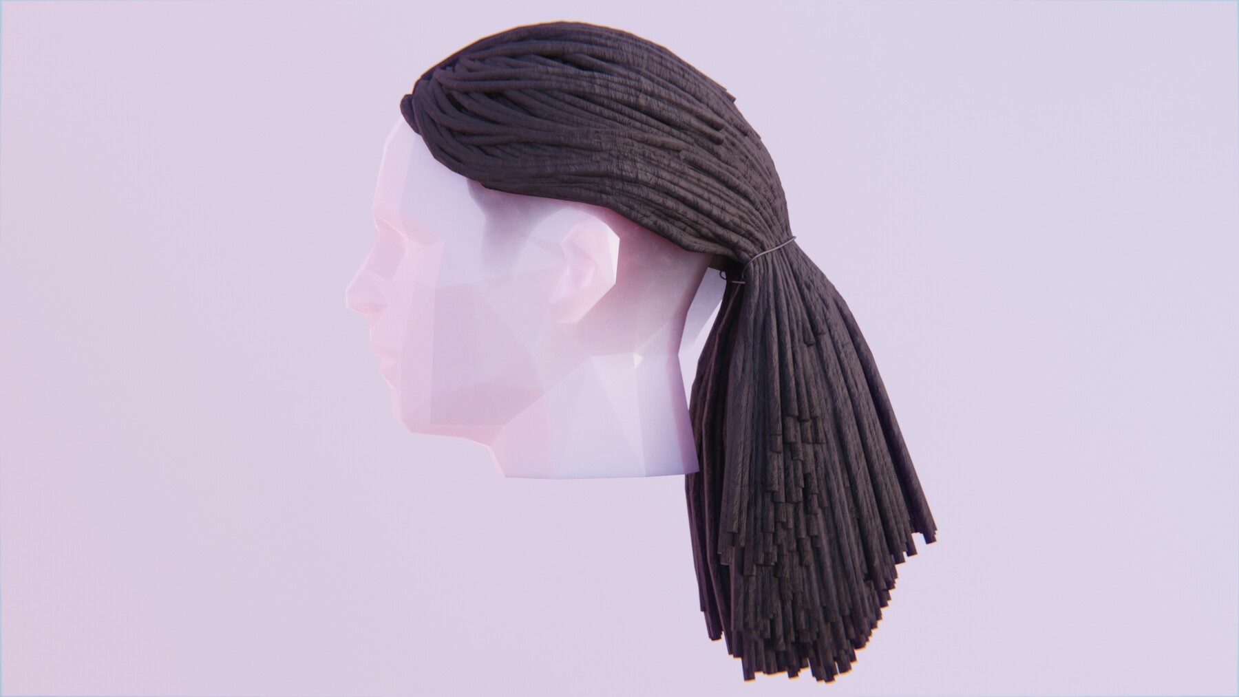 ArtStation - Long Dreads 5 - Ponytail | Game Assets