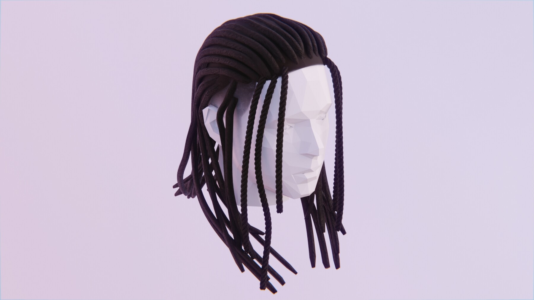 ArtStation - Long Dreads 1 | Game Assets