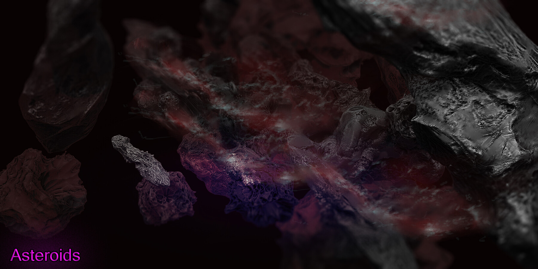 ArtStation - Asteroids 19 IMM Brushes 2 ZTL + 1SHIP ZTL 1MAT | Brushes