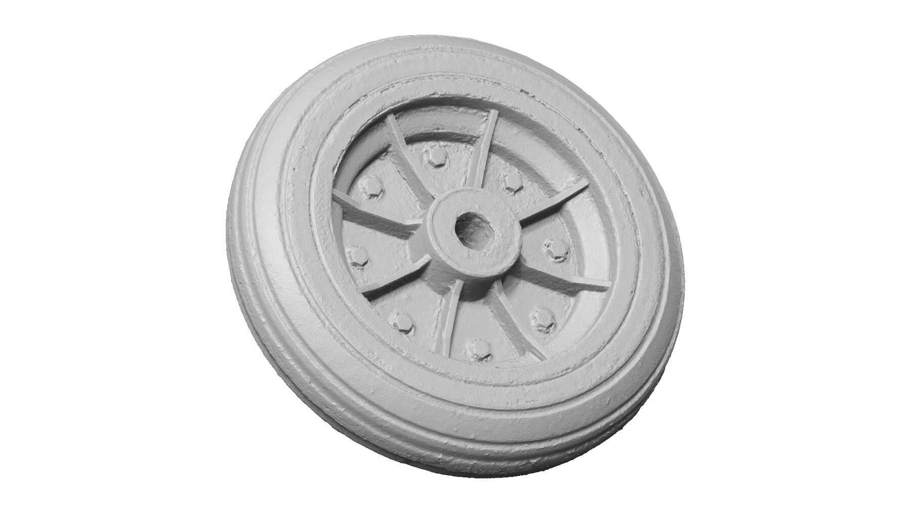 ArtStation - Plastic Wheel with Tire Raw Scanned 3D Model | Resources