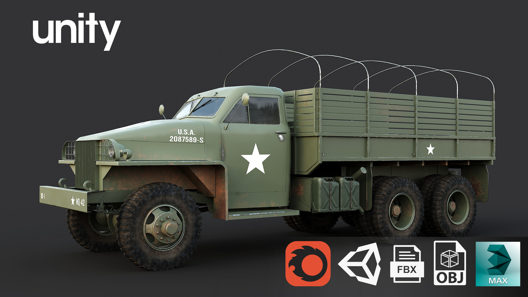 ArtStation - Studebaker US6 military truck us army | Resources