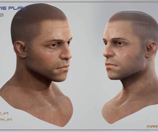 ArtStation - Head Game Play Ready | Game Assets