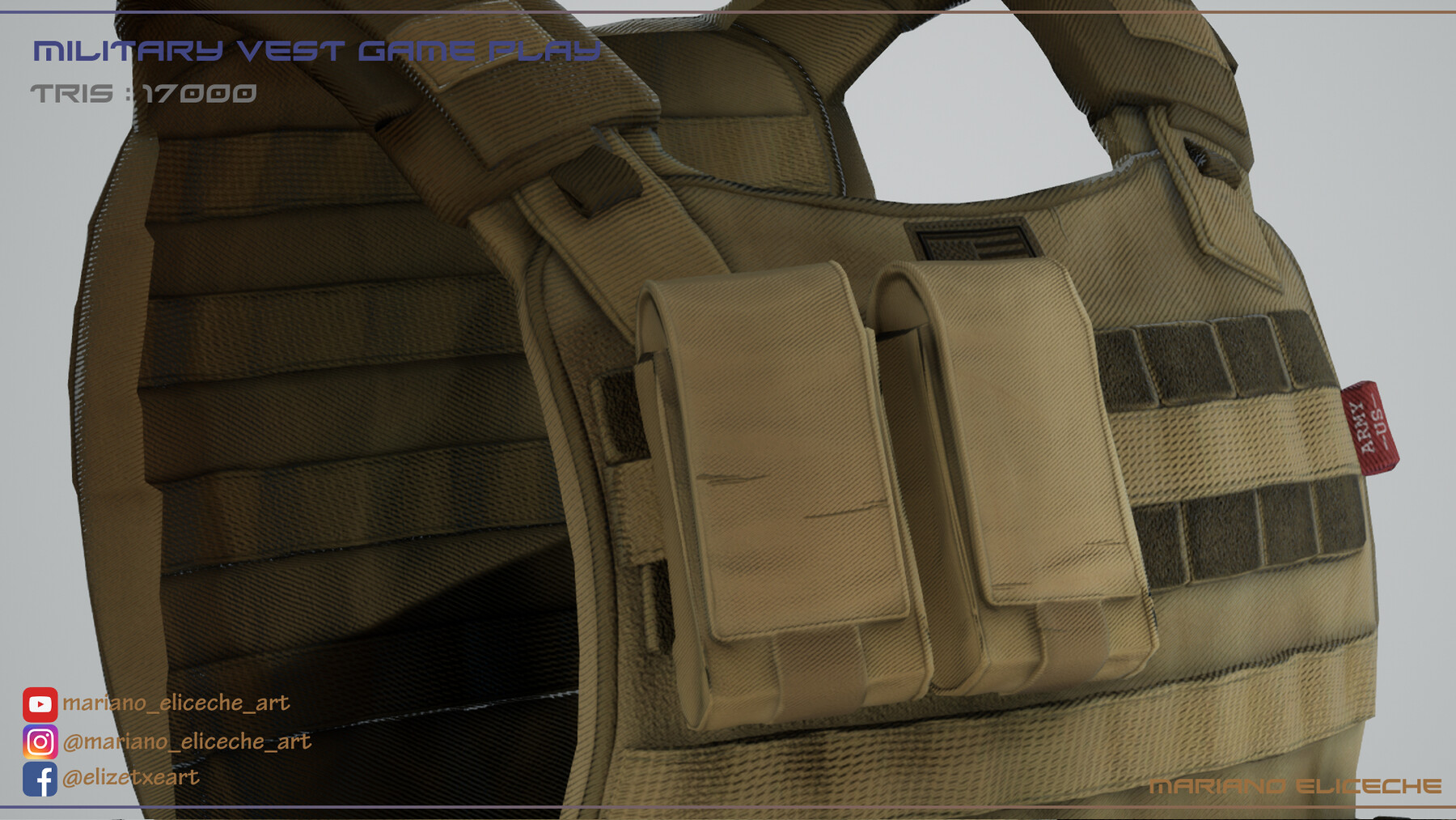 ArtStation - Military vest GamePlay ready | Game Assets