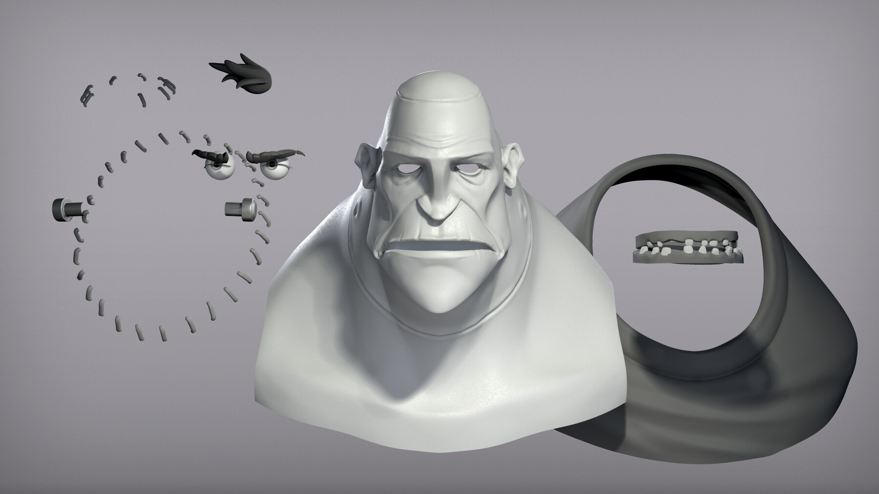 ArtStation - Cartoon character Frankenstein monster base mesh | Resources