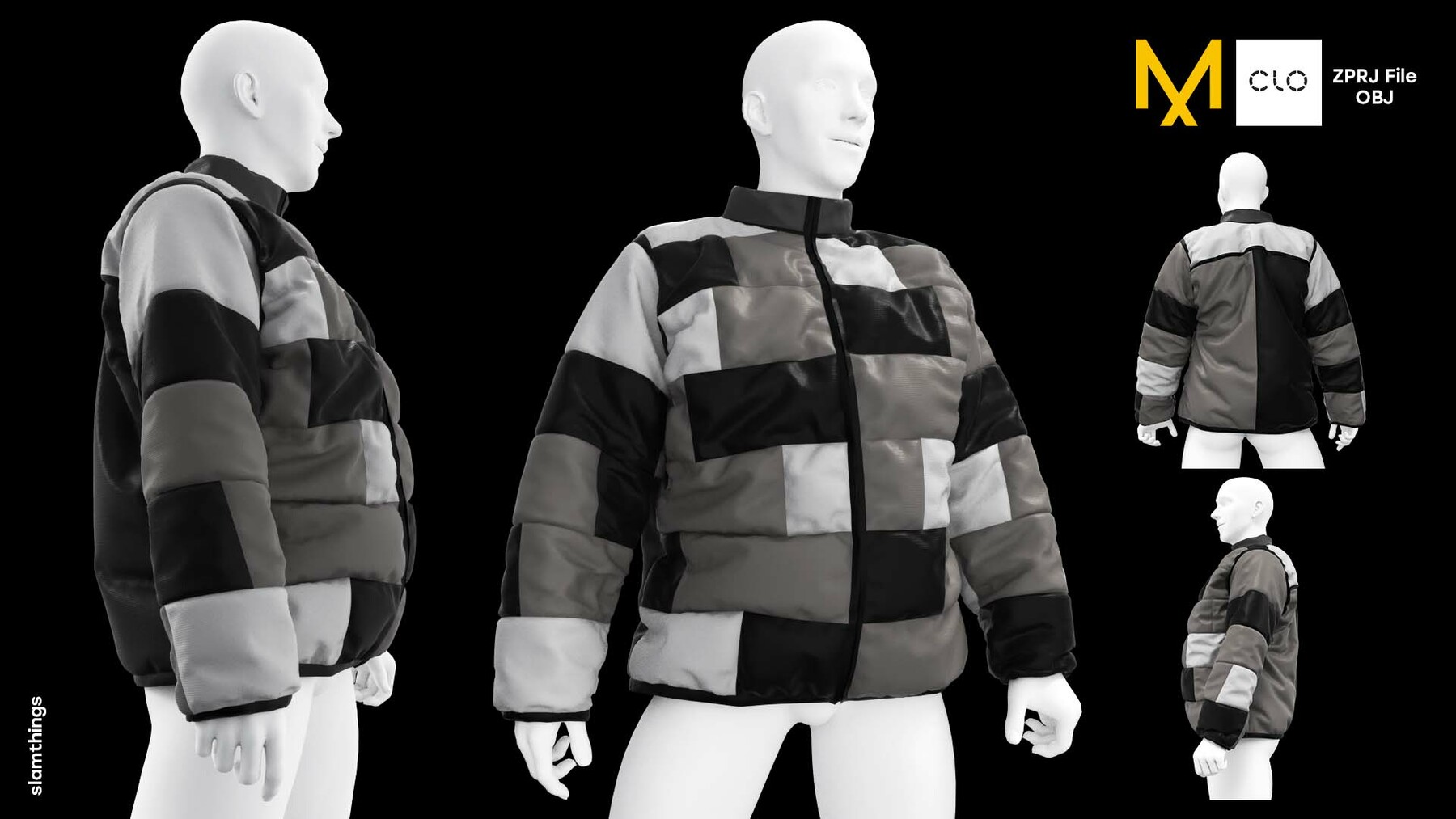 ArtStation - Future Fashion Jacket #001 - Clo3D/MarvelousDesigner + OBJ ...