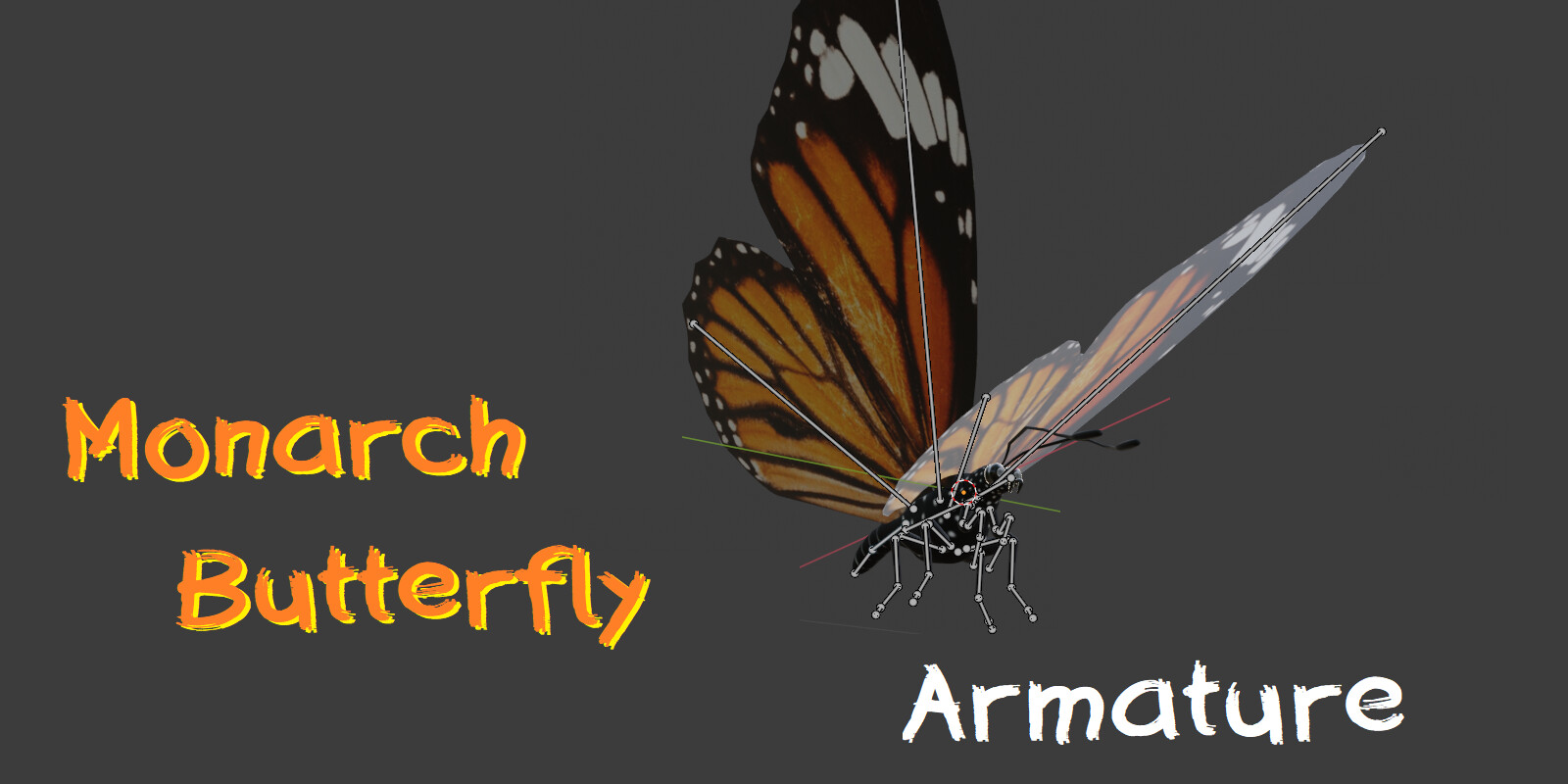 ArtStation - Monarch Butterfly (Borboleta Monarca) | Game Assets