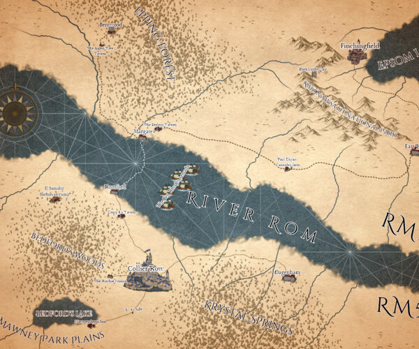 ArtStation - Fantasy Region Map 2 | Artworks