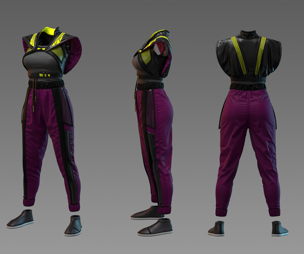 ArtStation - Women's suit | Game Assets