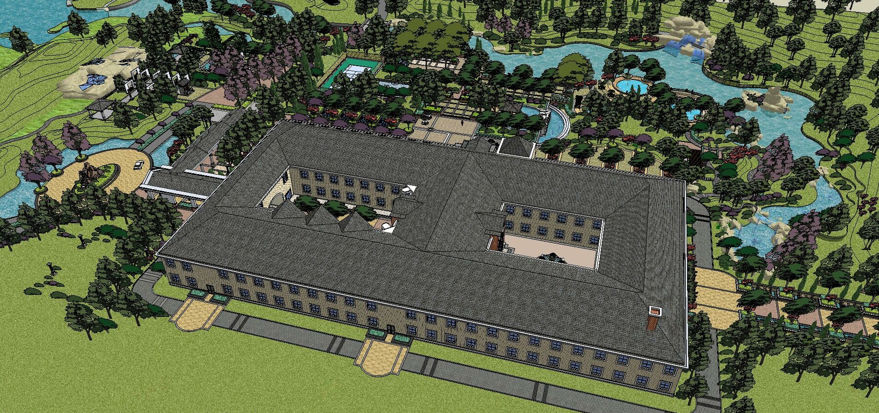 ArtStation - Resort-European Architecture 02 | Resources