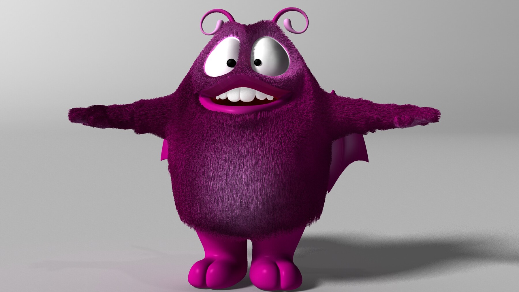 ArtStation - Cartoon Purple Monster Rigged | Game Assets