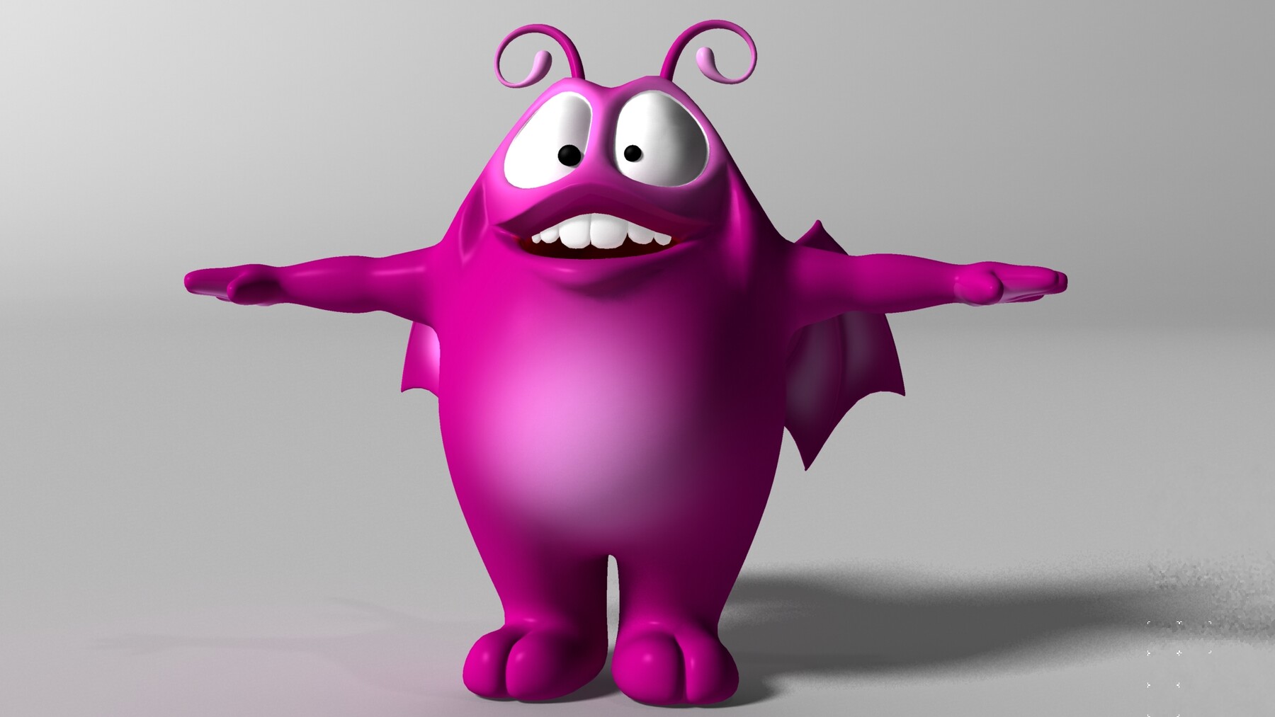 ArtStation - Cartoon Purple Monster Rigged | Game Assets