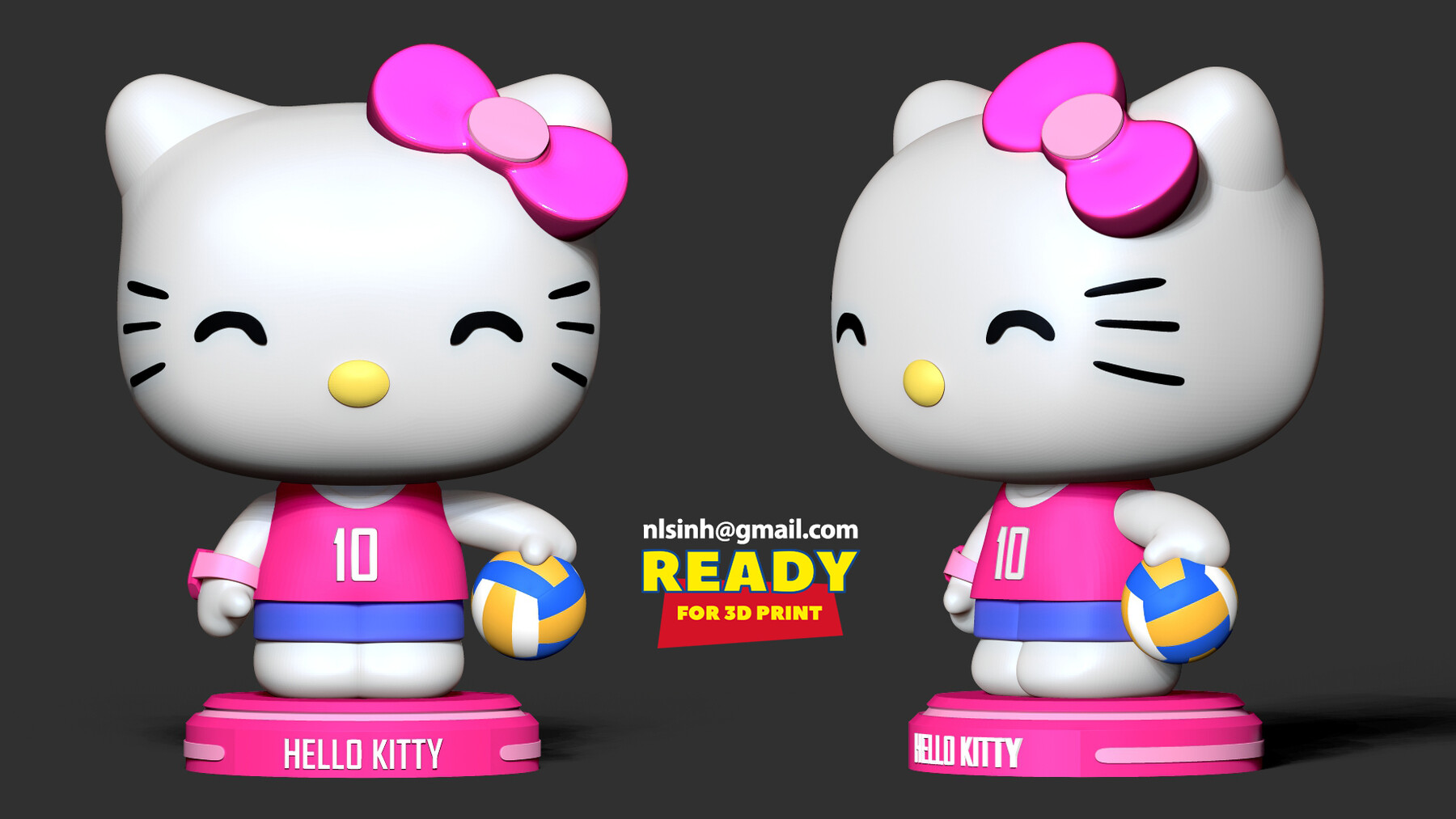 Sinh Nguyen - Hello Kitty play volleyball
