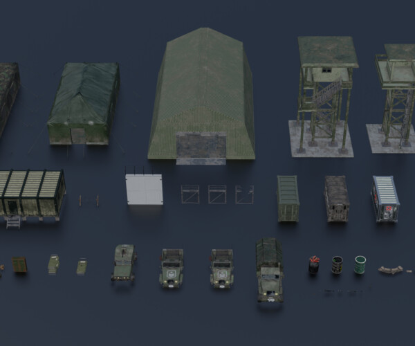 ArtStation - Base Camp - Asset Pack | Game Assets