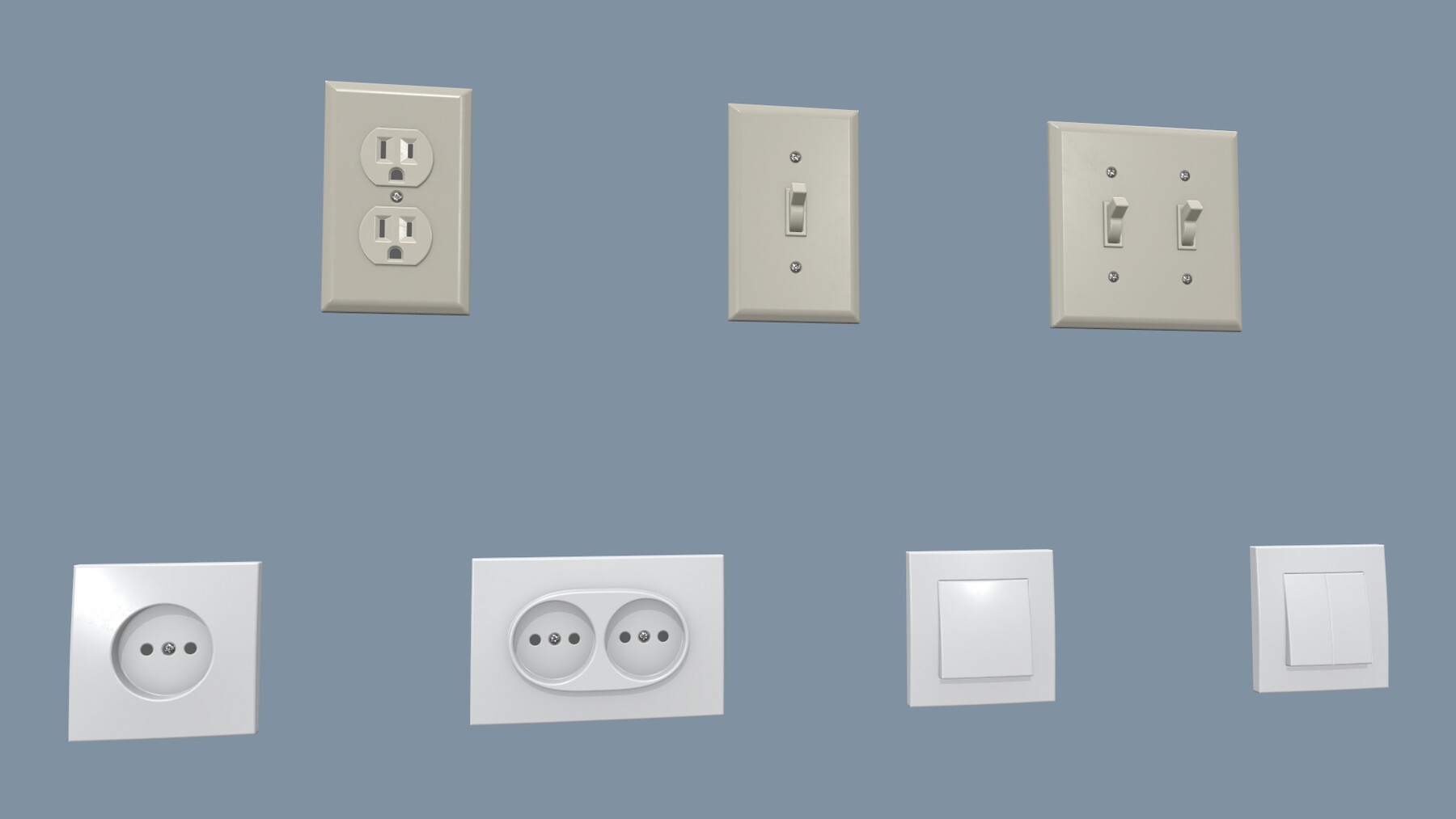 ArtStation - Electrical Switches and Outlets | Game Assets