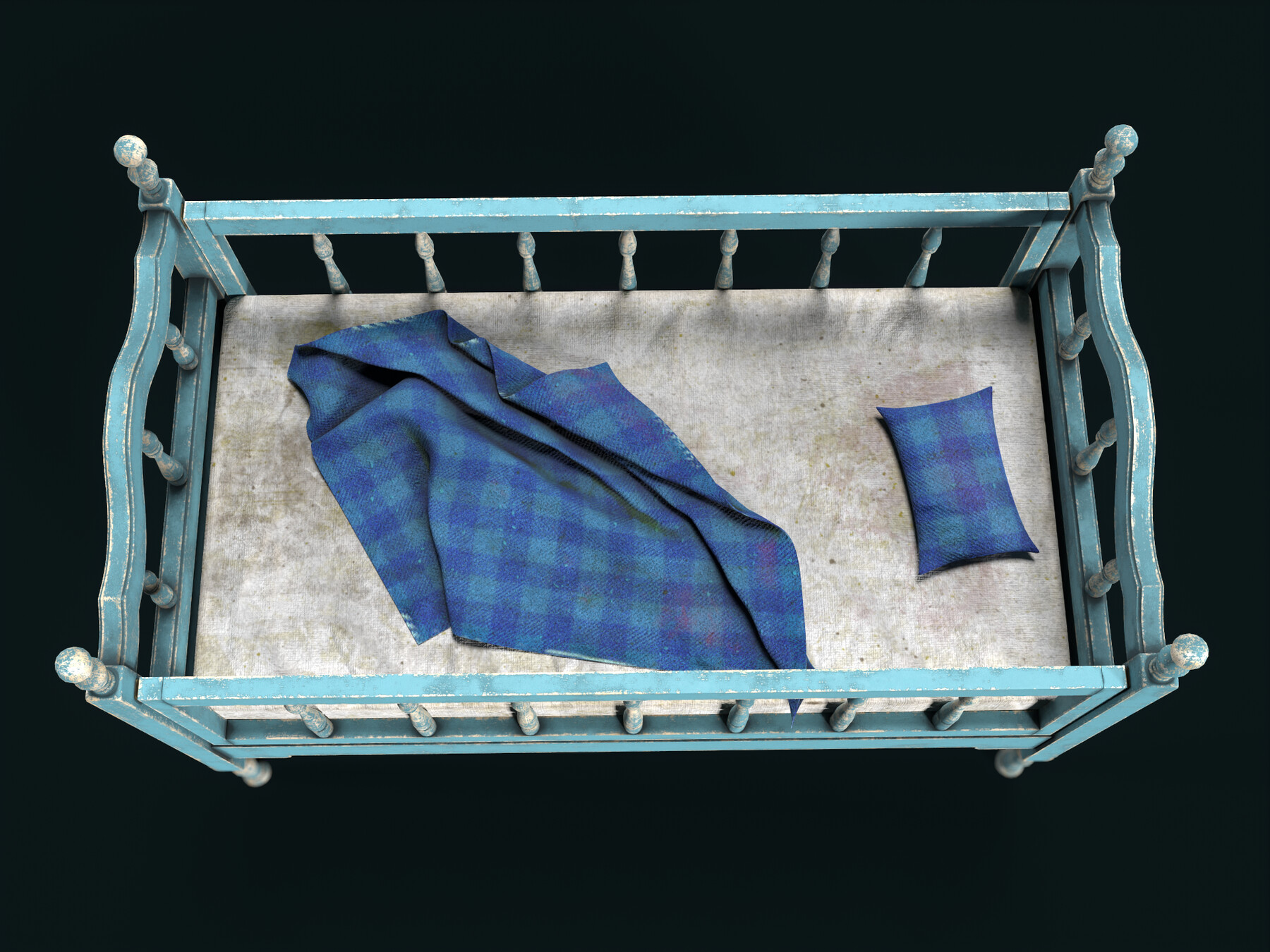 ArtStation - Game Ready Vintage Crib | Game Assets