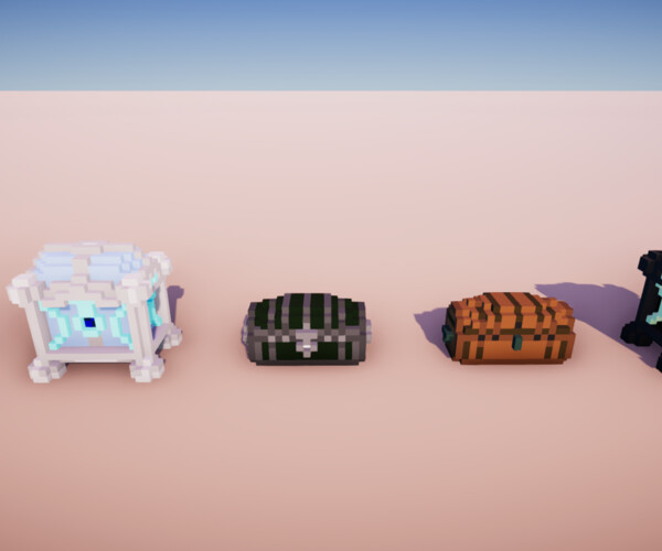 ArtStation - Furniture & props - Fantasy Voxel Pack | Game Assets