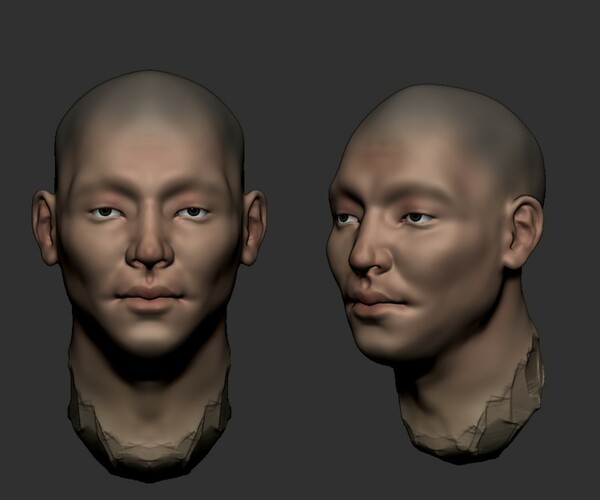 ArtStation - Asian Head | Resources