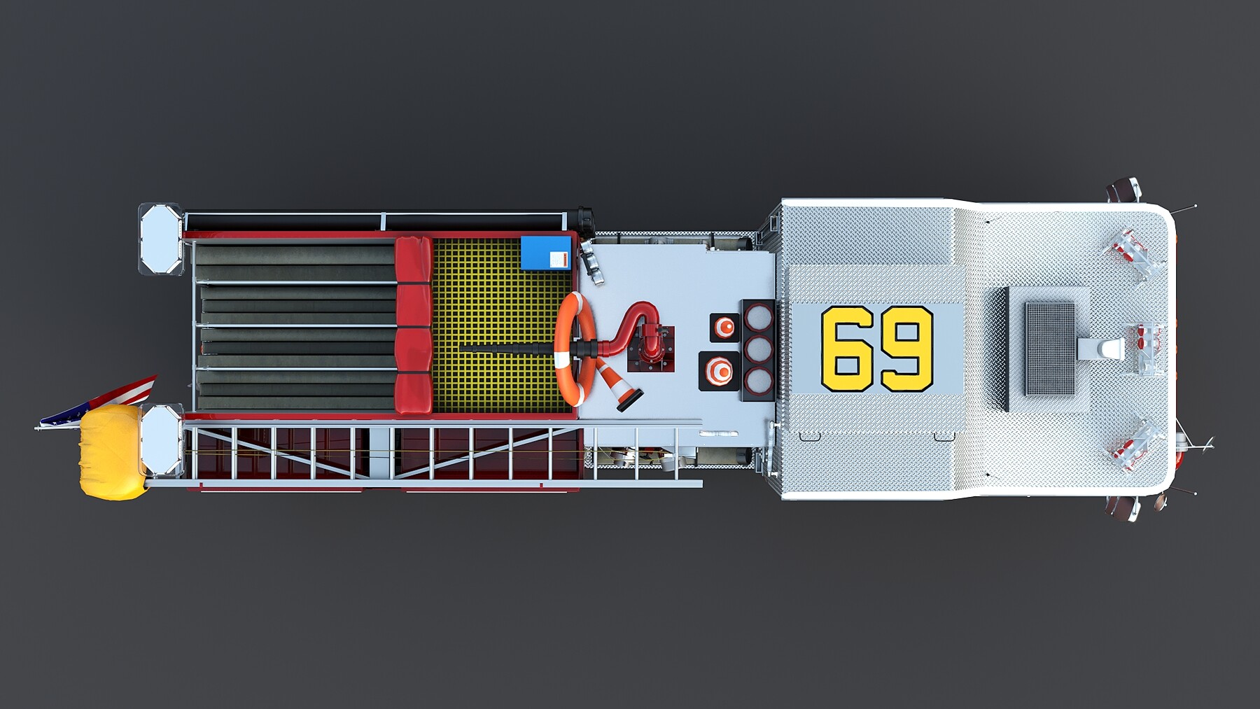 ArtStation - Fire Truck Engine FDNY | Game Assets